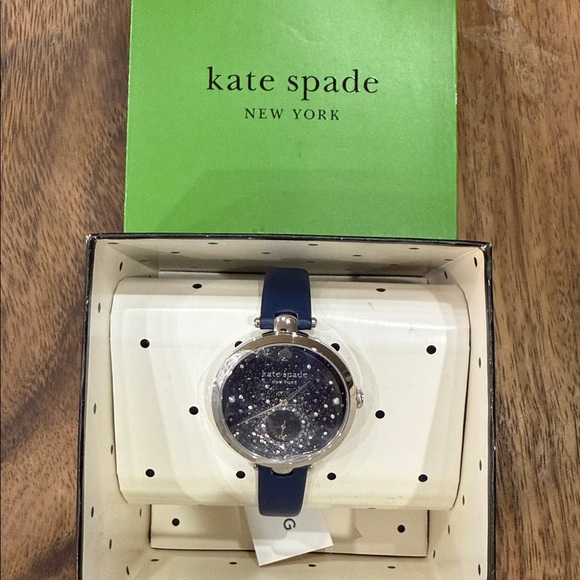 kate spade | Accessories | Nwt Kate Spade Navy Watch With Sparkling ...